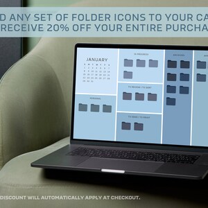 2023-2024 Wallpaper Organizer, Blue, Calendar, Organizational, Mac, PC ...