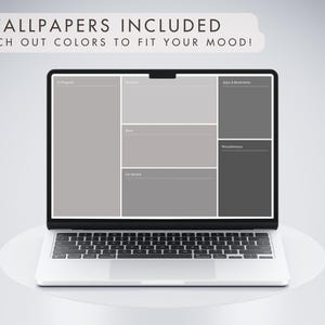 2026 Pretty Productive Wallpapers, Set of 8 Organizational Desktop ...