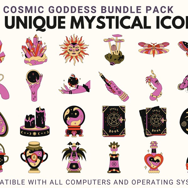 Desktop Folder Icons Celestial - Etsy