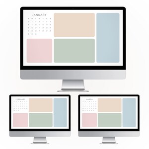 Computer Wallpaper Organizer, Calendar, Organizational, Mac, PC ...