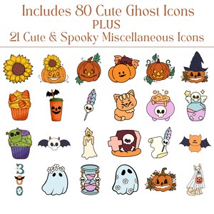 101 Cute Ghost Icons, Halloween, Spooky, Icons, Mac, Windows, PC, Ipad ...