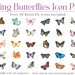 50 Butterfly Icons, File Icons, Folder Icons, Mac, PC, Windows, Notion ...