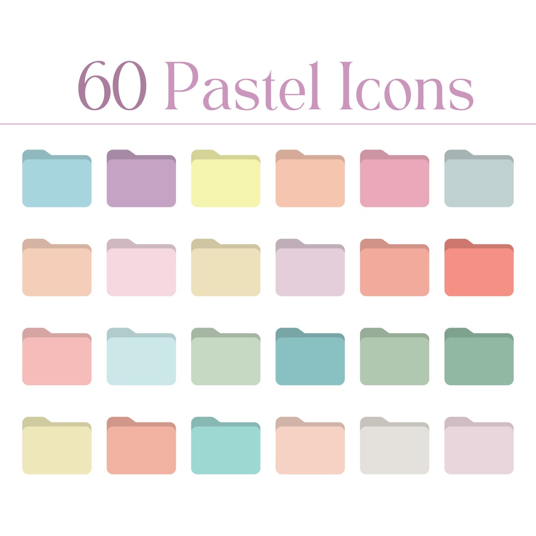 60 Folder Icons for Mac & PC, Desktop Folder Icons, Macos Icons ...