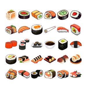 100 Sushi Icons, Folder Icons, File Icons, Mac, PC, Windows, Notion ...