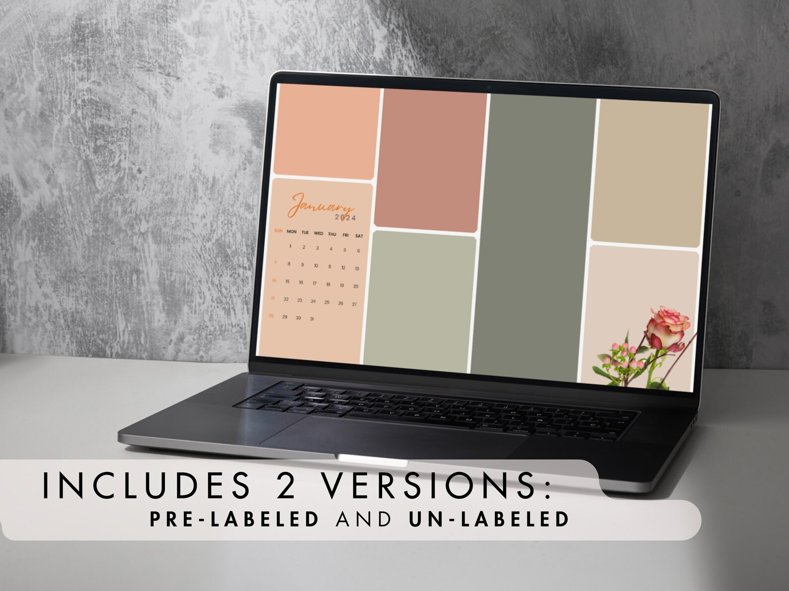 2024 Spring Organizer Calendar Wallpaper, Computer Background ...