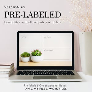 Set of 5 Organizational Desktop Wallpapers, Minimalist, Desktop ...