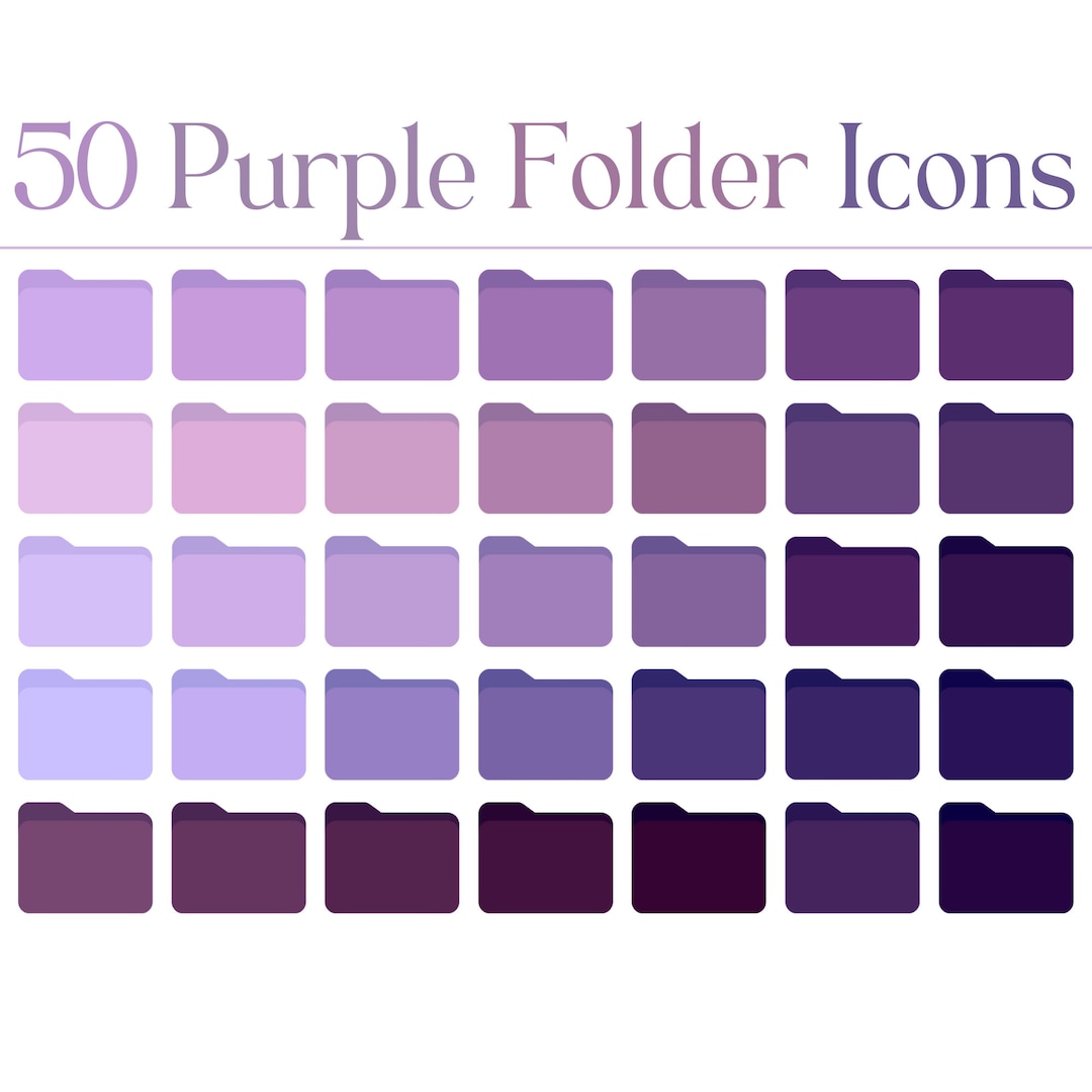 50 Purple Icons, Mac & PC Icons, Desktop Folder Icons, Windows Icons ...