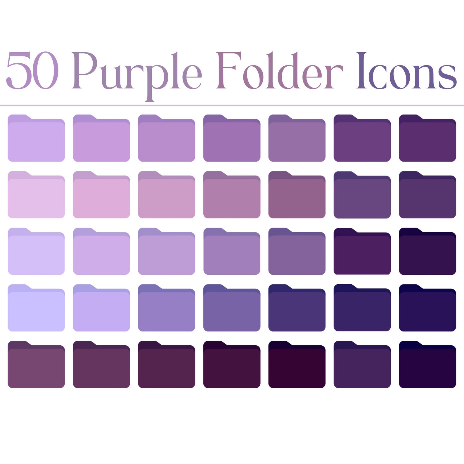50 Purple Icons, Mac & PC Icons, Desktop Folder Icons, Windows Icons ...
