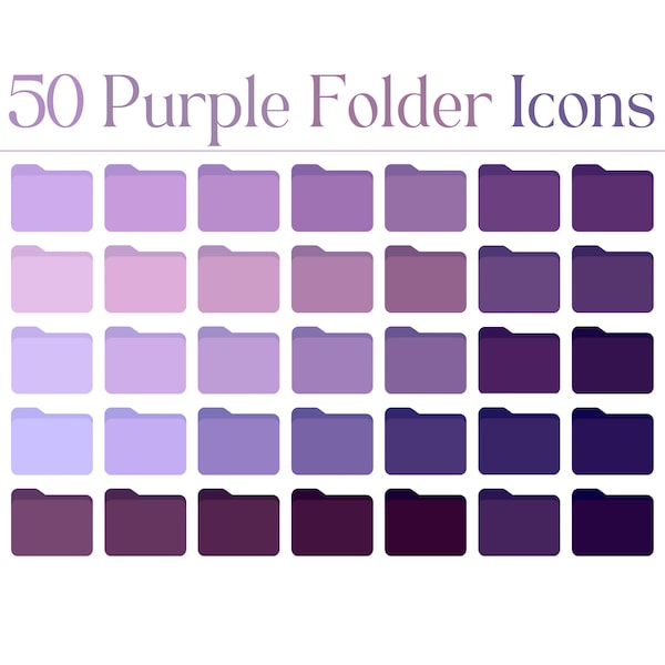 Purple Icons - Etsy