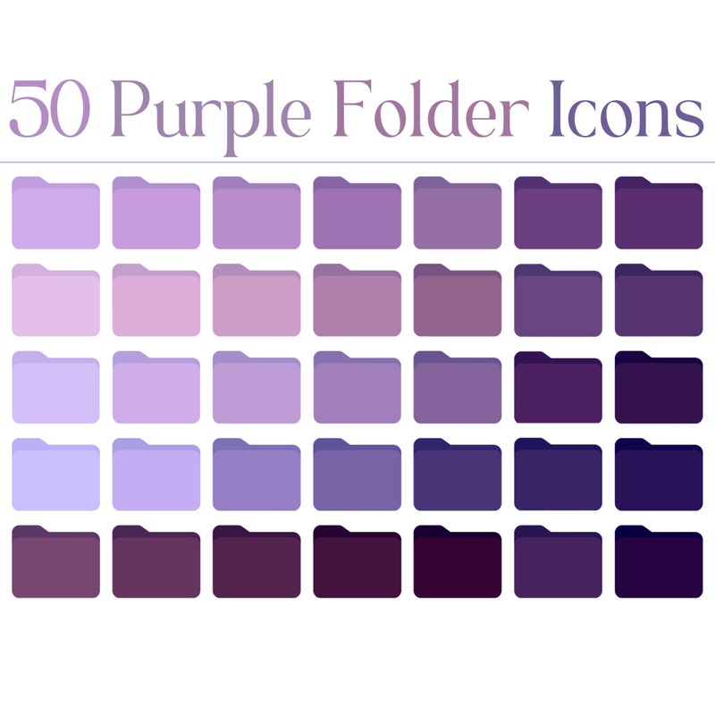 Purple Icons - Etsy