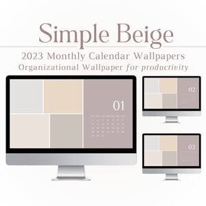 2023 Desktop Wallpaper, Desktop Organizer, 2023 Calendar, Mac, Pc ...