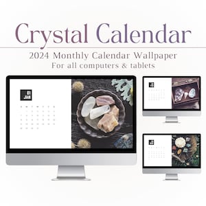 2024 Desktop Calendar Wallpaper, Computer Wallpaper, Background, Mac ...