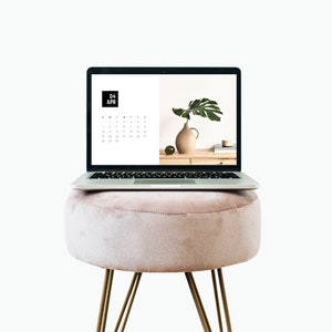 Boho Botanicals, Desktop Wallpaper, 2024 Calendar, Mac, PC, Windows ...