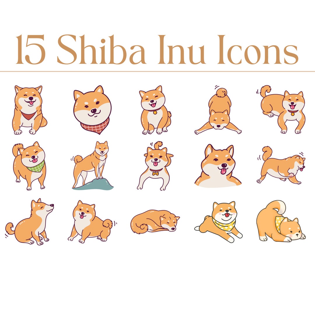 Shiba Inu Folder Icons, Icons for Mac & PC, Desktop, Laptop Folder ...