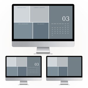 2024 Desktop Wallpaper Organizer and Calendar, Organization Background ...