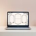 Set of 6 Desktop Wallpaper Organizers, Computer Background, for ...