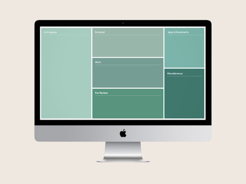 Set of 6 Organizational Desktop Wallpapers Productivity - Etsy