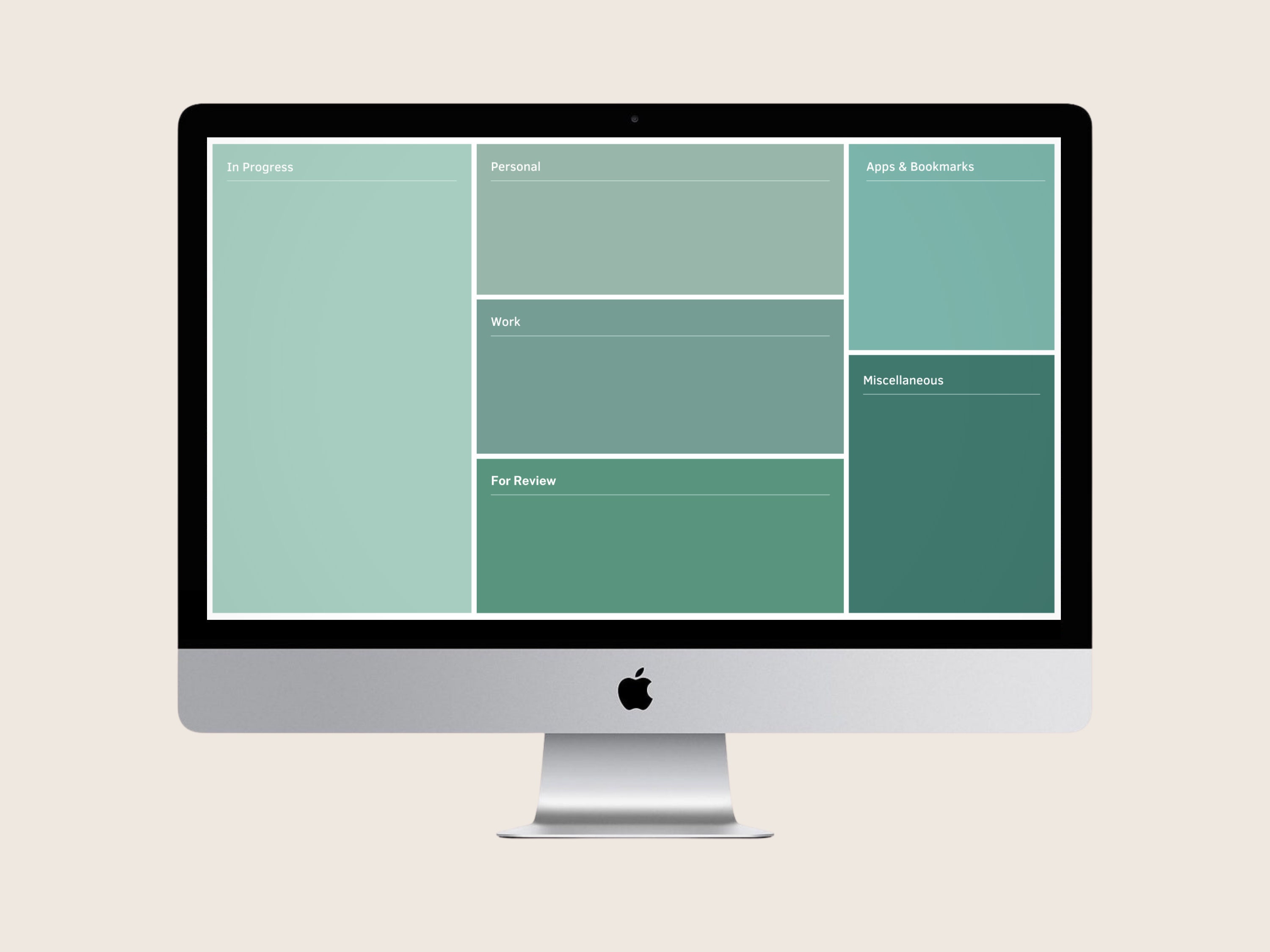 Set of 6 Organizational Desktop Wallpapers Productivity - Etsy