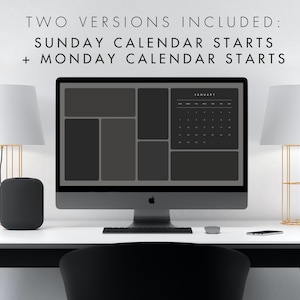 Dark Theme Desktop Wallpaper, Calendar Wallpaper, Dark, Minimalist ...