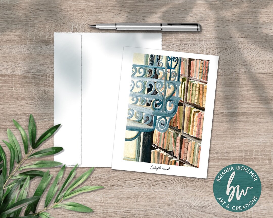 Watercolor Library Note Card Set: Trinity College Dublin - Etsy