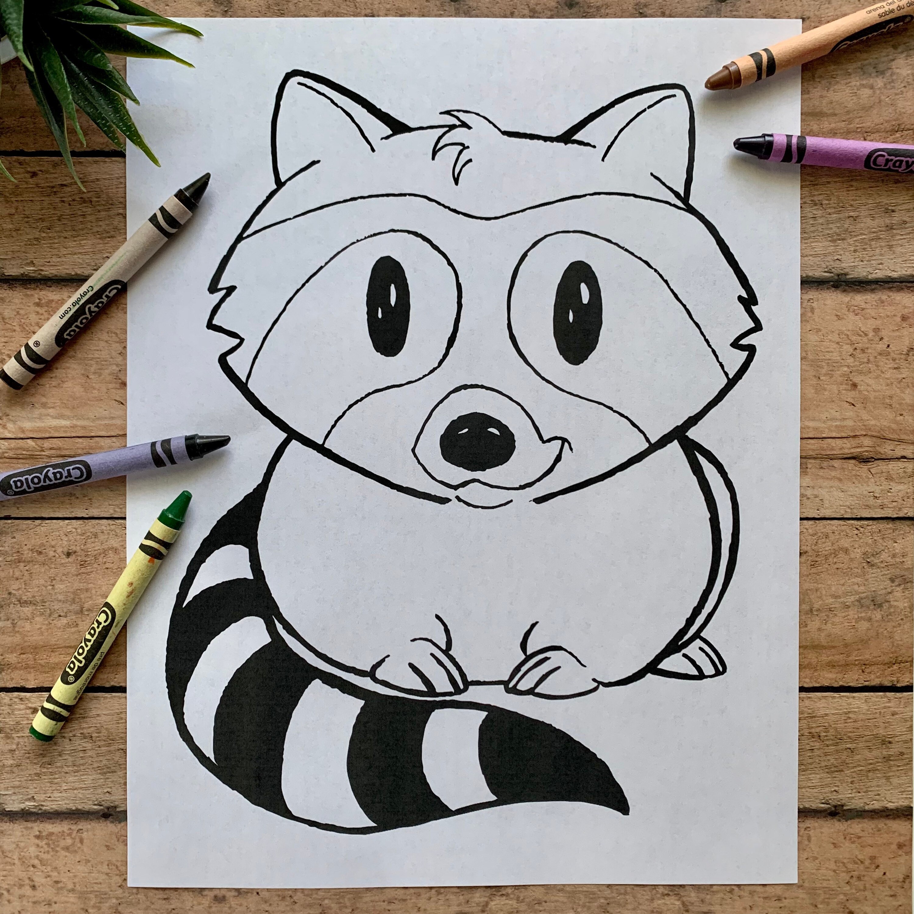 PRINTABLE Woodland Animals Coloring Pages | Fox, Owl, Deer, Raccoon ...