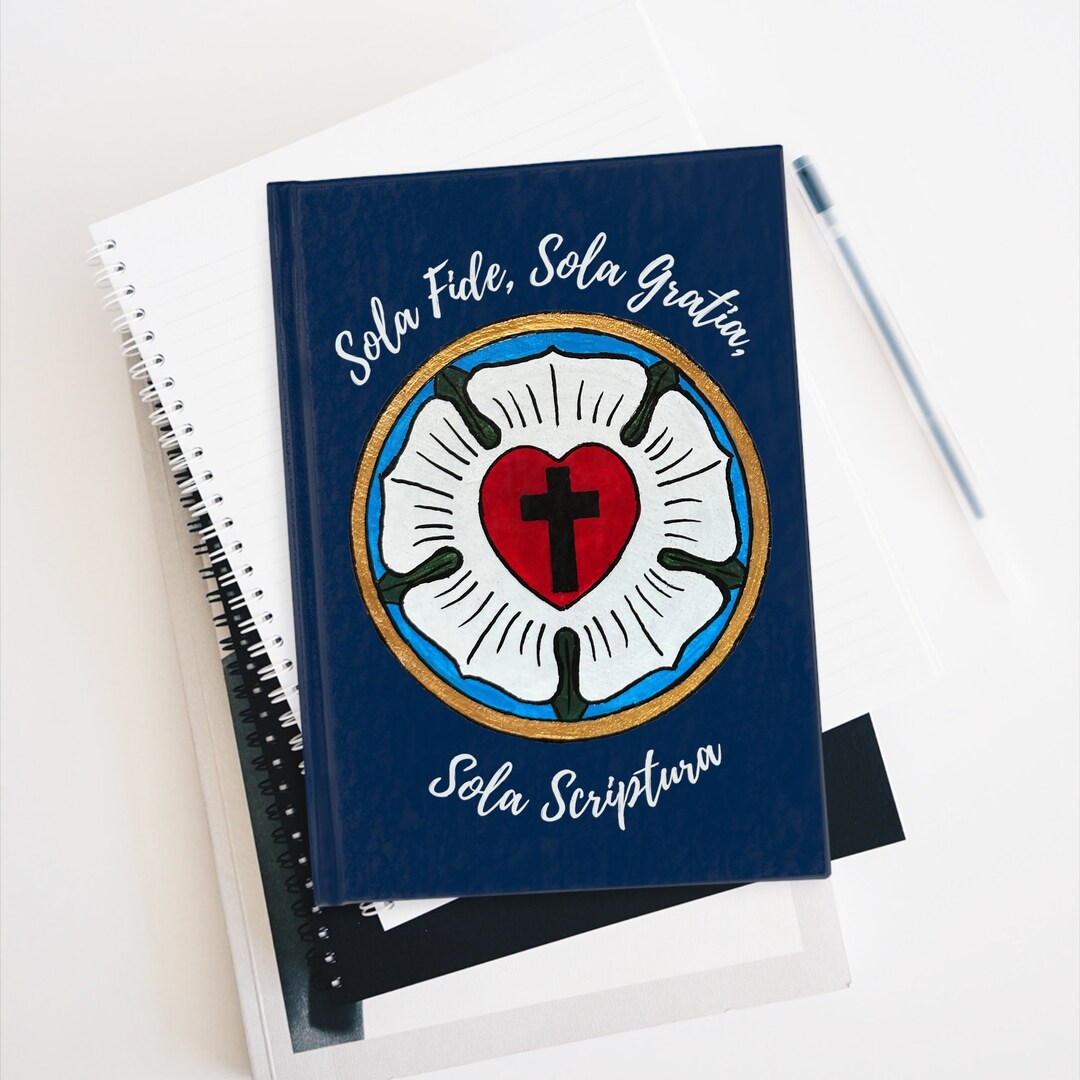 Luther's Rose Hardcover Journal: Sola Scriptura, Confirmation Gift - Etsy