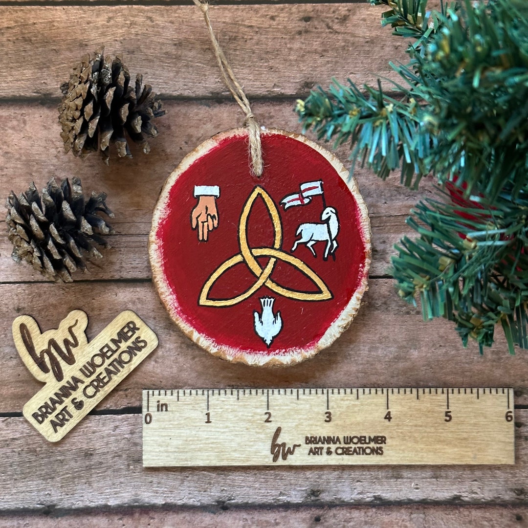 Trinity Christmas Ornament Hand-painted Father, Son, and Holy Spirit ...