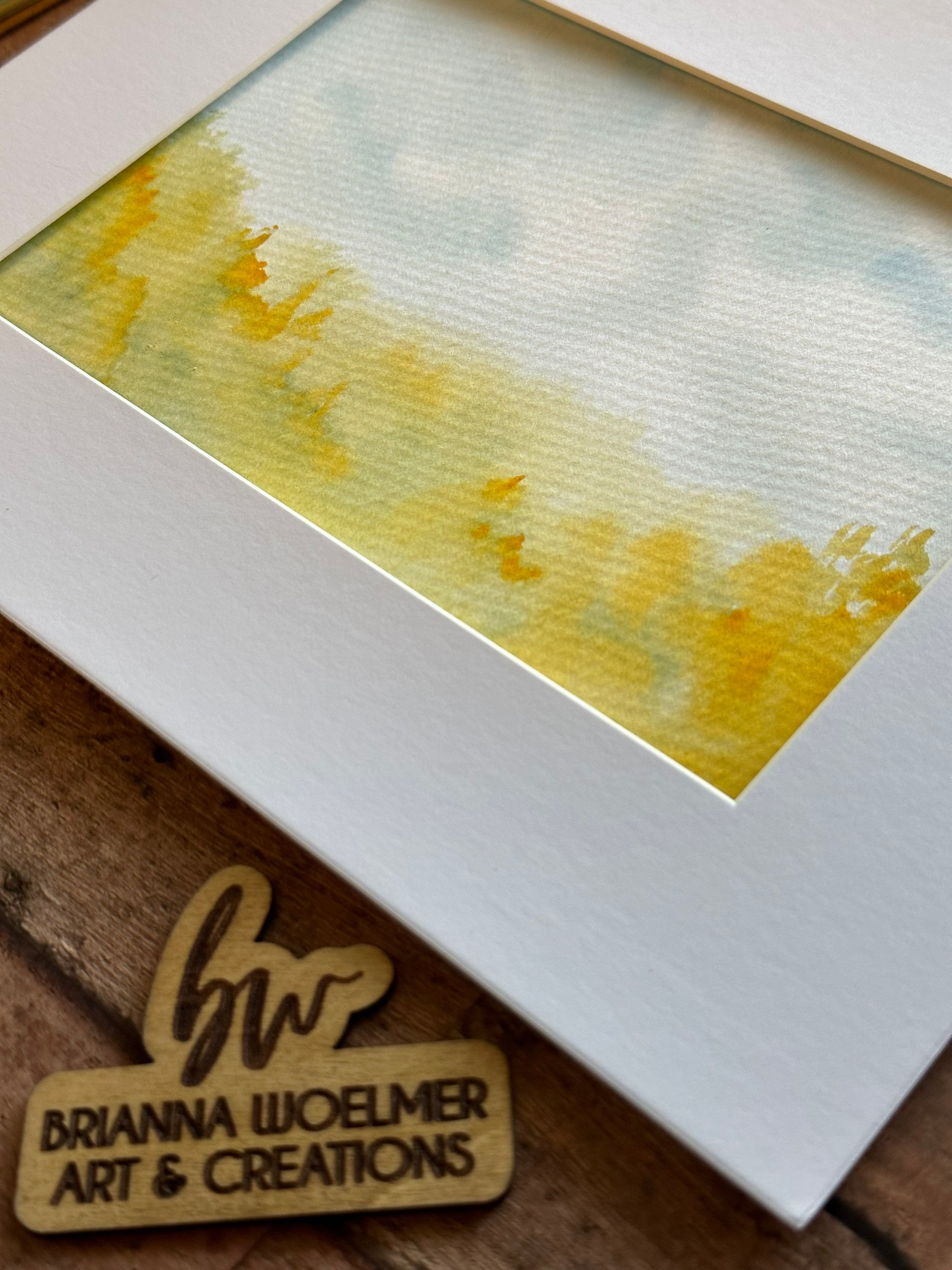 Golden Trees in Pale Autumn Mist | Fall Foliage View | Impressionist ...