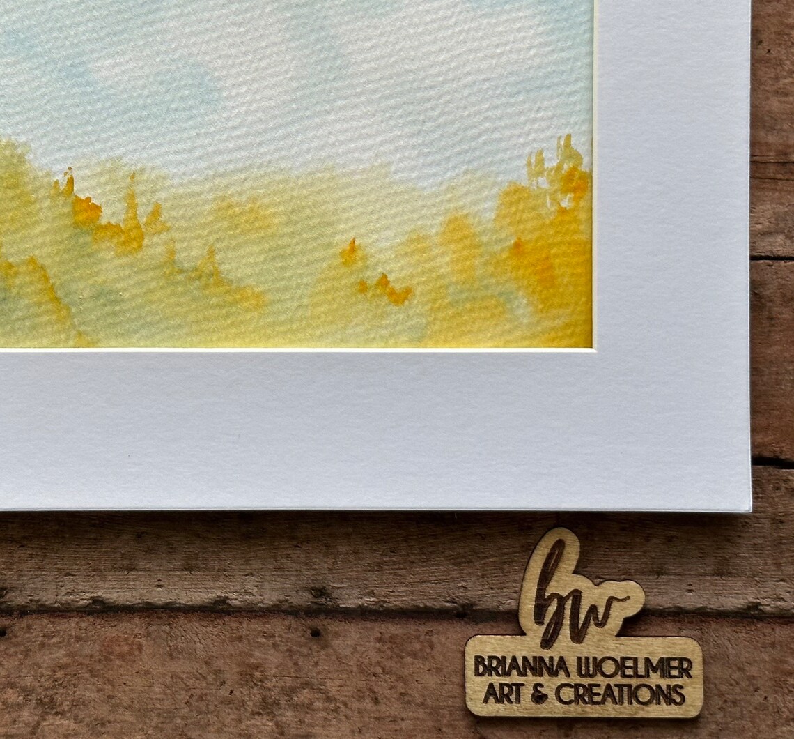 Golden Trees in Pale Autumn Mist | Fall Foliage View | Impressionist ...