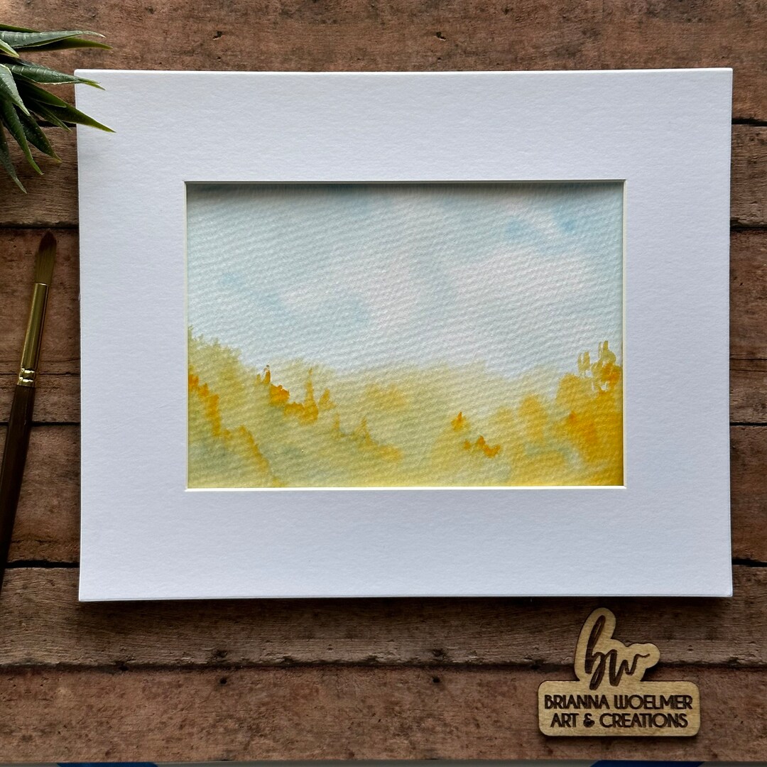 Golden Trees in Pale Autumn Mist | Fall Foliage View | Impressionist ...
