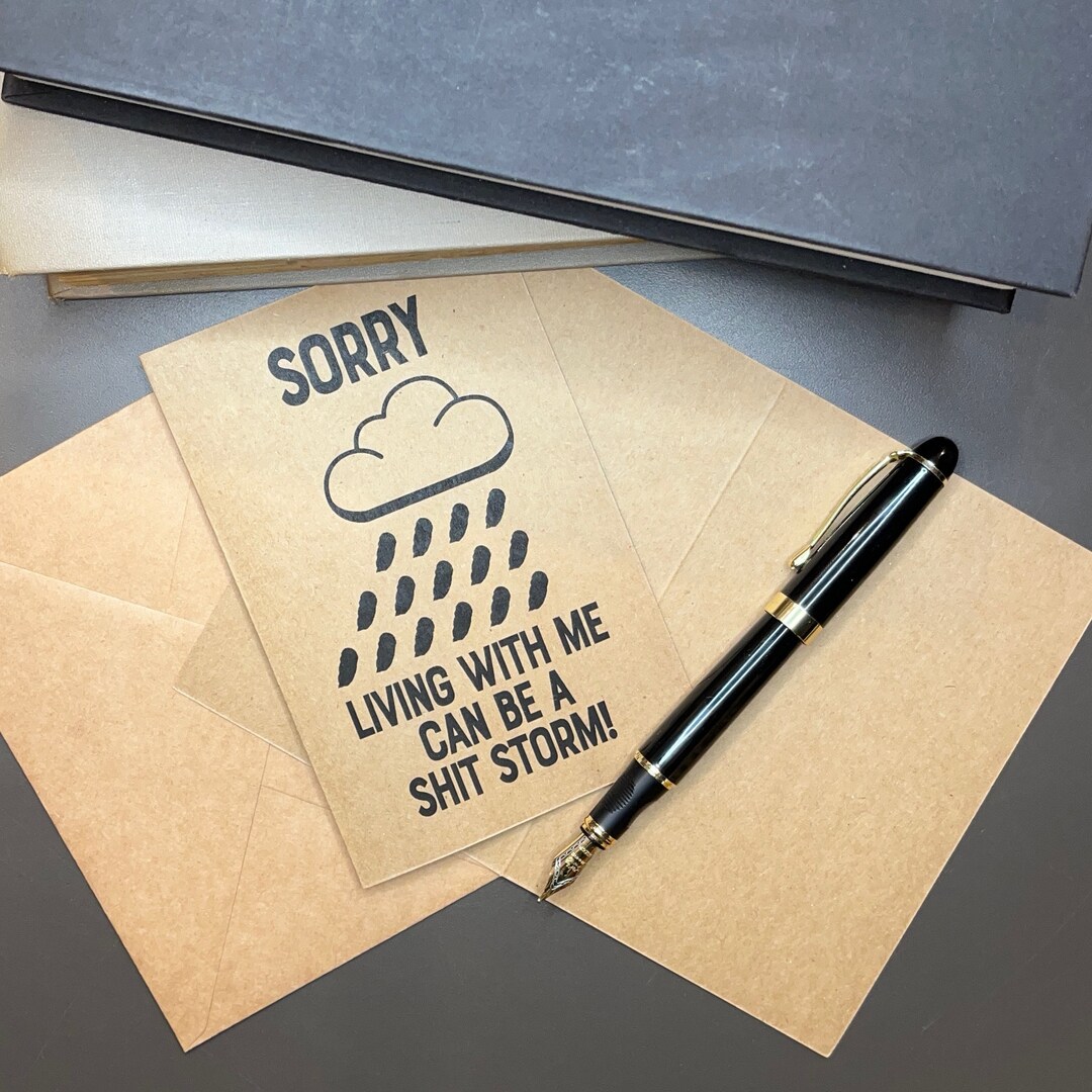 Blank Inside Card Shit Storm - Etsy