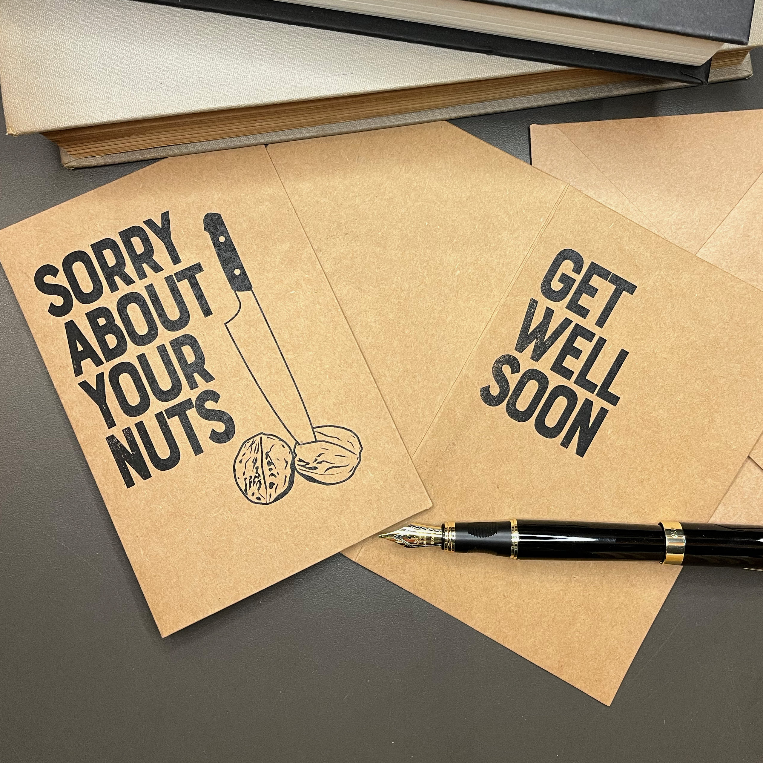 Sorry About Your Nuts - Get Well Soon - Etsy