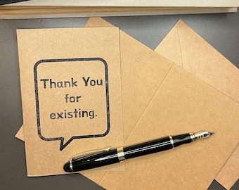 Thank You for Existing - Etsy