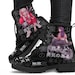 Anime Boots #7 - Black Combat Boots | Anime Custom Shoes, Vegan Leather ...