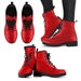 Combat Boots - Red | Red Combat Boots, Goth Boots, Handmade Lace up ...