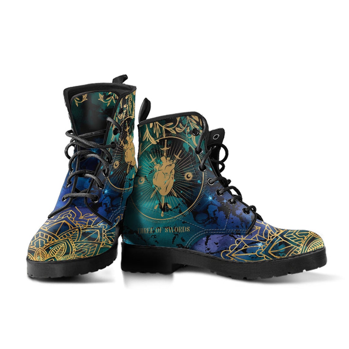 Combat Boots - Three of Swords #102 | Tarot Art, Unisex Adult Shoes ...