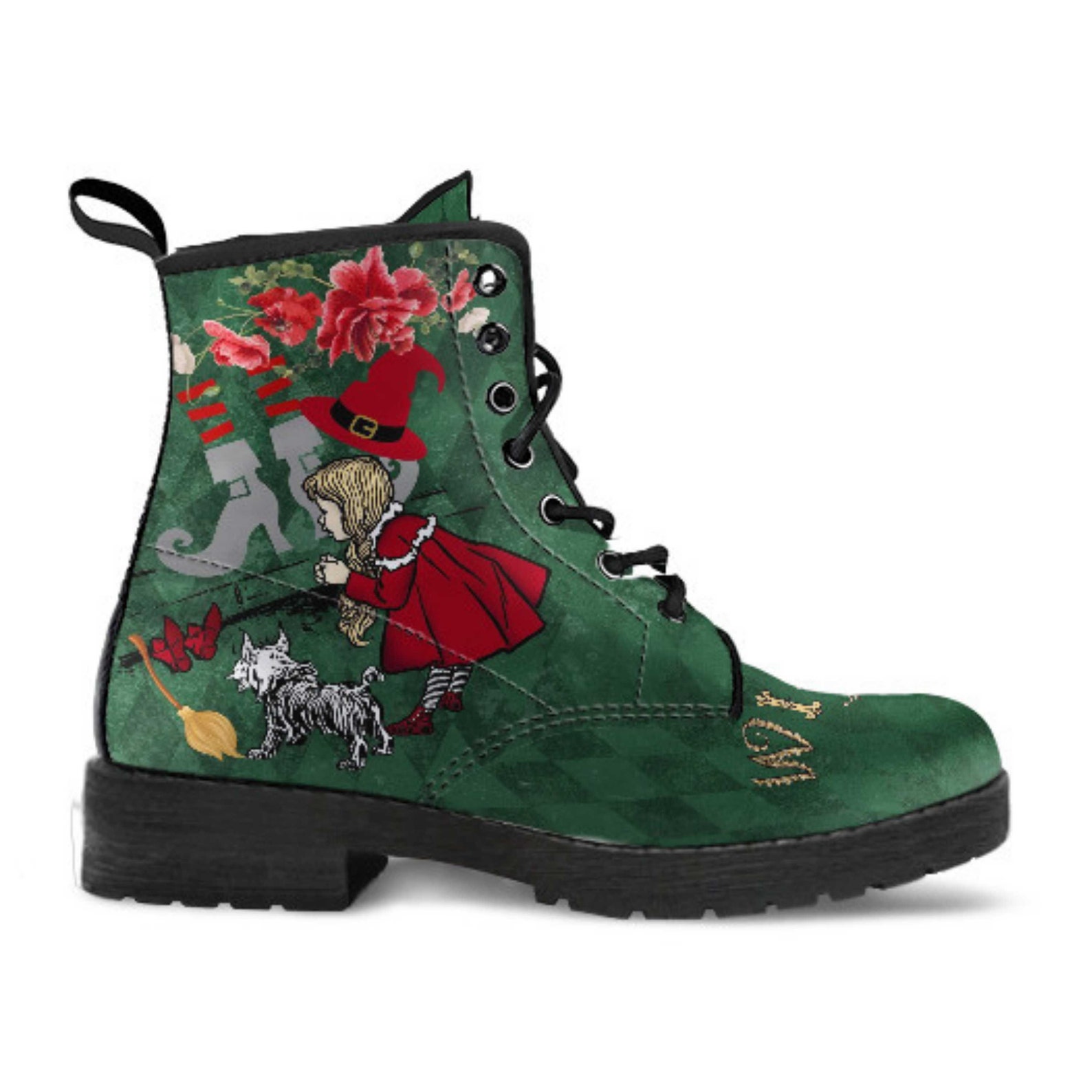 Combat Boots - the Wizard of Oz Gifts #102 Green | Women's Hipster ...