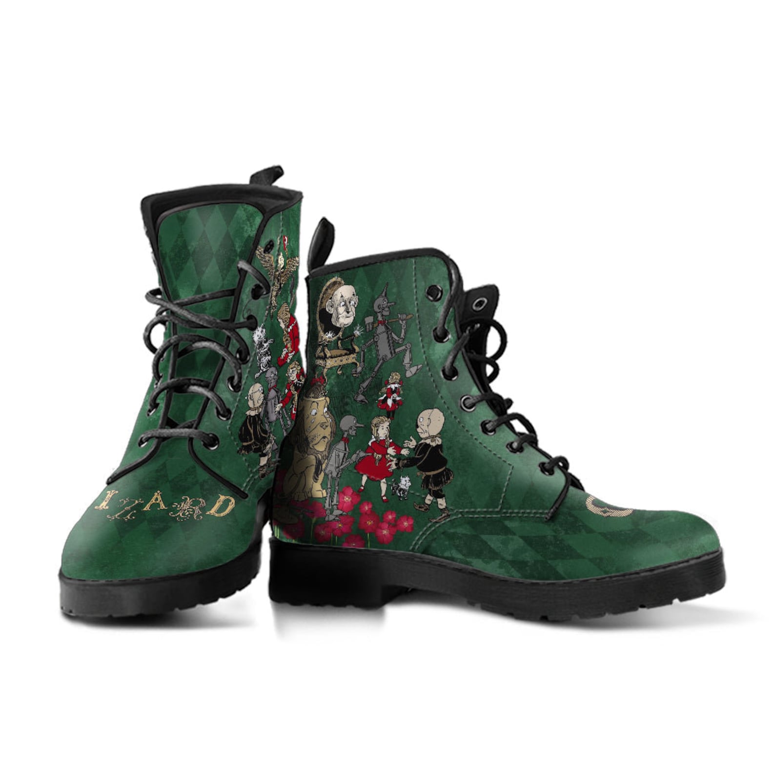 Combat Boots - the Wizard of Oz Gifts #102 Green | Women's Hipster ...