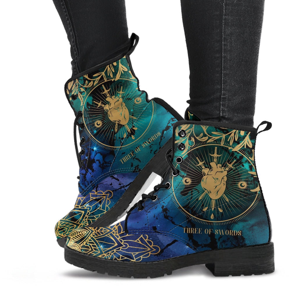 Combat Boots - Three of Swords #102 | Tarot Art, Unisex Adult Shoes ...