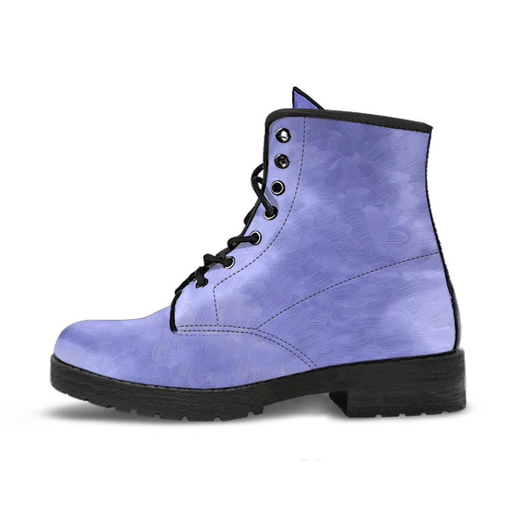 Combat Boots - Purple Boots | Boho Shoes, Handmade Lace up Boots, Vegan ...