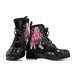 Anime Boots #7 - Black Combat Boots | Anime Custom Shoes, Vegan Leather ...