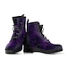 Purple Combat Boots - Galaxy | Purple Boots for Women, Vegan Leather ...
