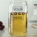 36 Pcs - Personalized Can Glass - Your Logo Here - Unique Personalized ...