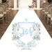 Personalized Wedding Aisle Runners - Elegant Floral Monogram With Names ...