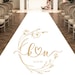 Personalized Wedding Aisle Runners - Wedding Monogram Classic Round ...