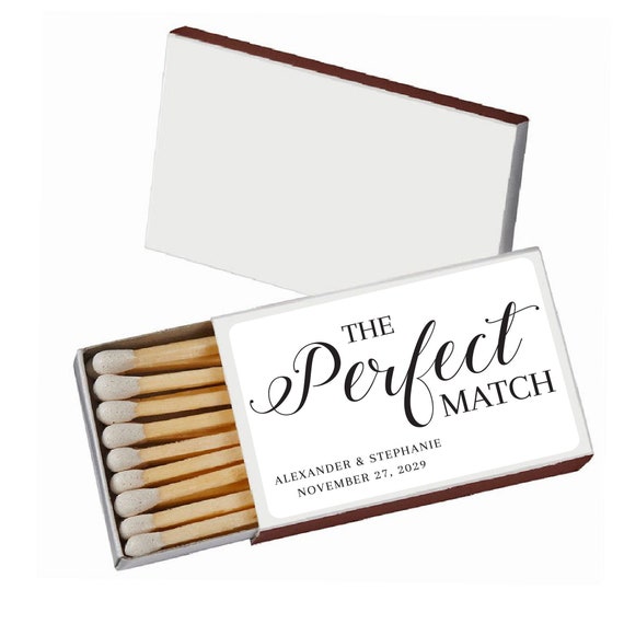 BULK Wedding Matches A Perfect Match Design Wedding Favor - Etsy