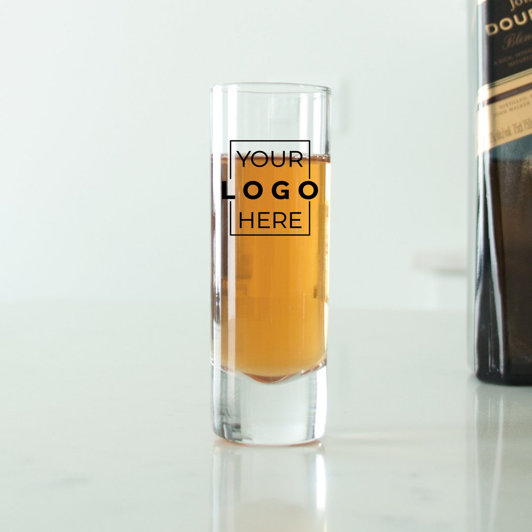 24pcs - Personalized Tall Shot Glasses - Add Your Logo Design Brand ...