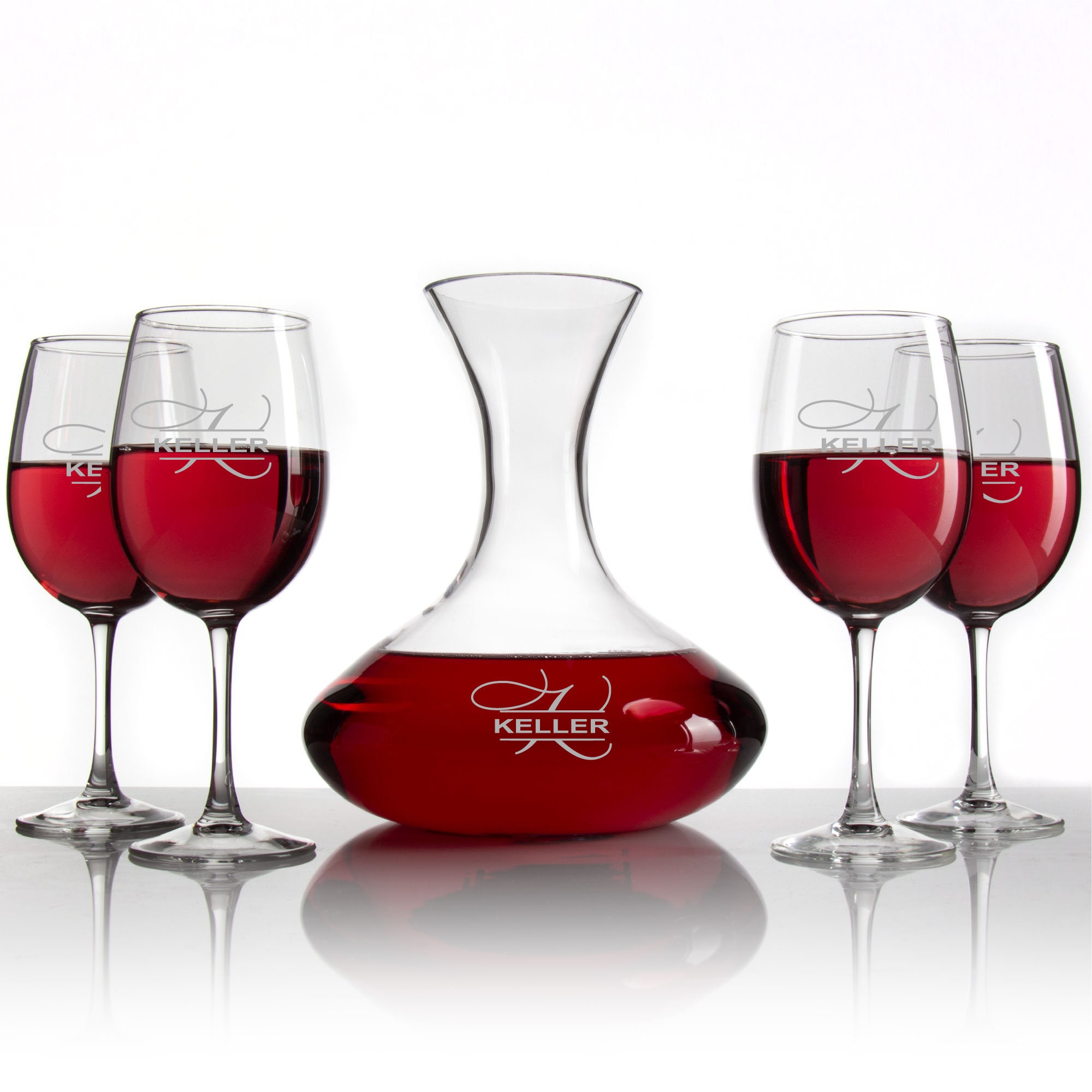 Aerating Wine Decanter With Optional Wine Glasses Dealova - Etsy