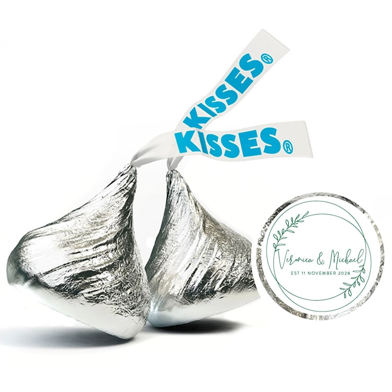 Personalized Wedding Hershey Kiss Labels Only Personalized - Etsy