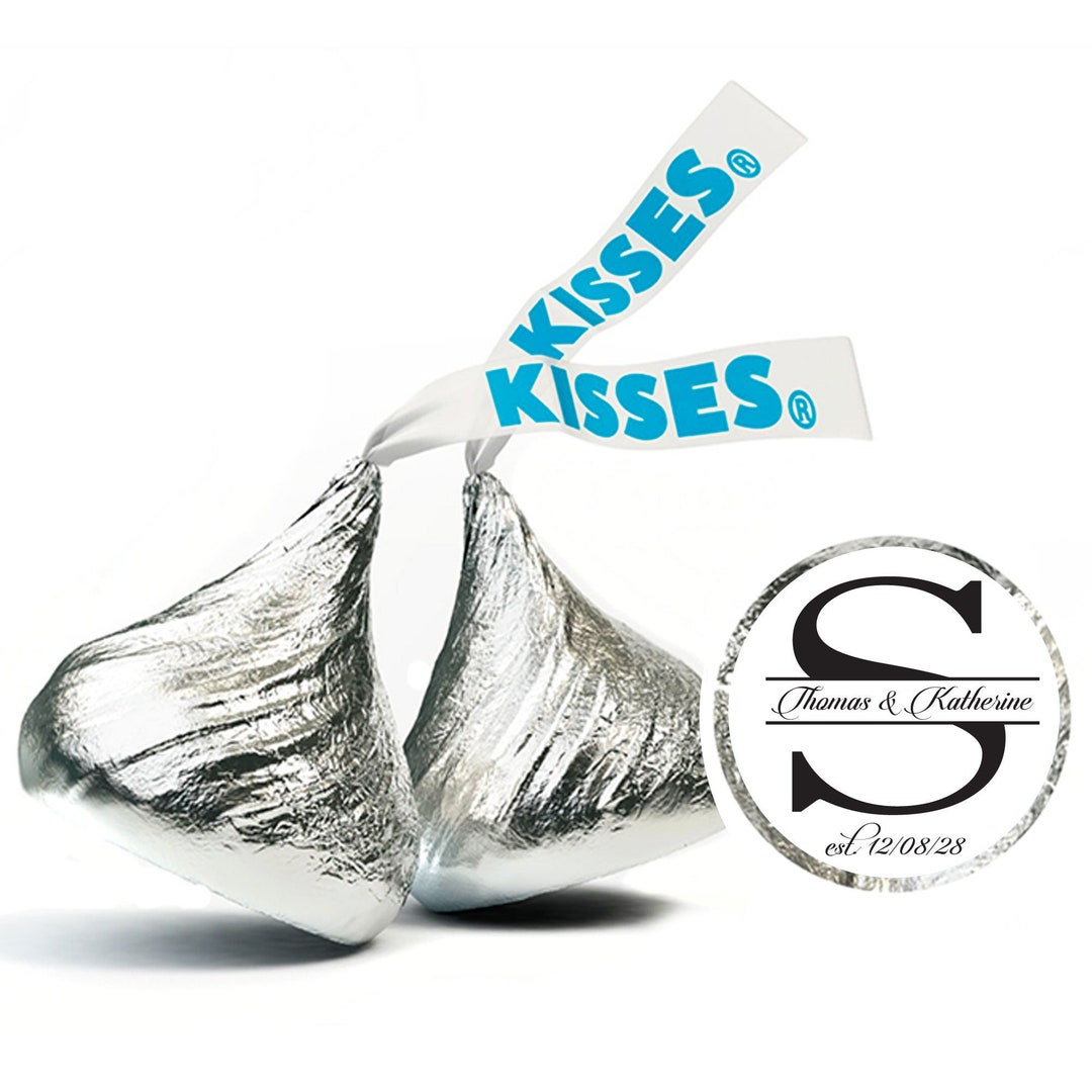 Personalized Wedding Hershey Kisses Labels Only - Personalized ...